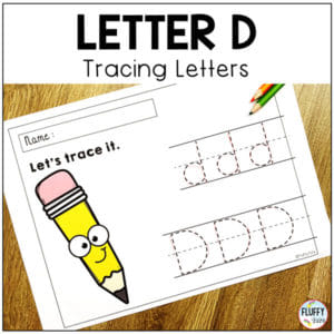 4 Easy Letter D Worksheets Activities for Early Learners - FluffyTots
