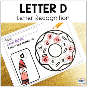 4 Easy Letter D Worksheets Activities for Early Learners - FluffyTots
