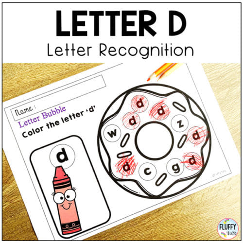 4 Easy Letter D Worksheets Activities for Early Learners - FluffyTots
