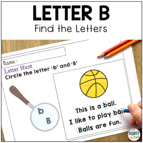 4 Easy Letter B Worksheets Activities for Preschool and Kindergarten ...