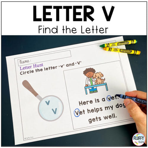 4 Easy Letter V Worksheets Activities for Preschool and Kindergarten ...
