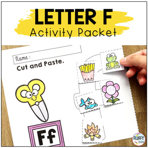 4 Easy Letter F Worksheets Activities for Early Learners - FluffyTots