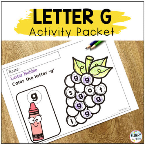 4 Easy Letter G Worksheets Activities for Preschool and Kindergarten ...