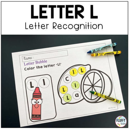4 Easy Letter L Worksheets Activities for Early Learners - FluffyTots