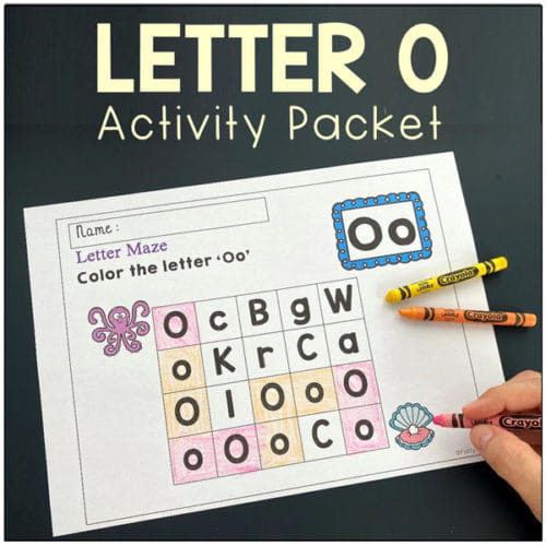 4 Easy Letter O Worksheets Activities for Early Learners - FluffyTots