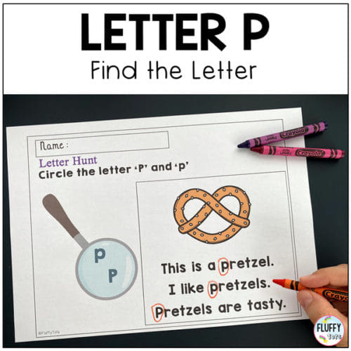 4 Easy Letter P Worksheets Activities for Early Learners - FluffyTots