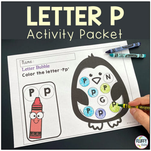 4 Easy Letter P Worksheets Activities for Early Learners - FluffyTots