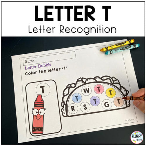 4 Easy Letter T Worksheets Activities for Early Learners - FluffyTots