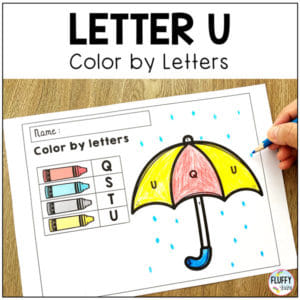 4 Easy Letter U Worksheets Activities for Early Learners - FluffyTots