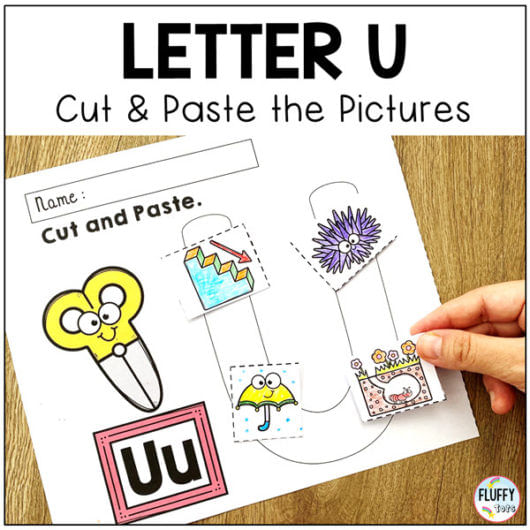 4 Easy Letter U Worksheets Activities for Early Learners - FluffyTots