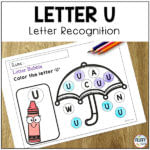 4 Easy Letter U Worksheets Activities for Early Learners - FluffyTots