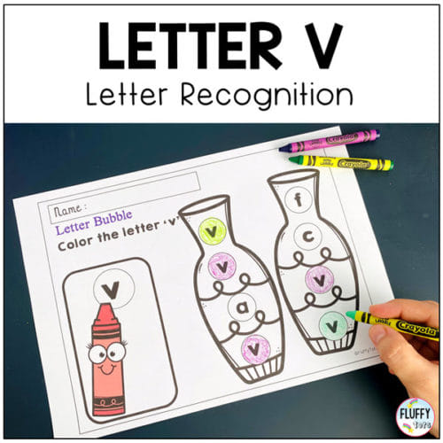 4 Easy Letter V Worksheets Activities for Preschool and Kindergarten ...