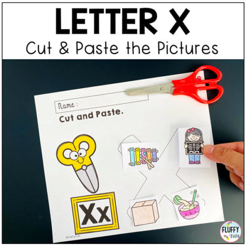 4 Easy Letter X Worksheets Activities for Early Learners - FluffyTots