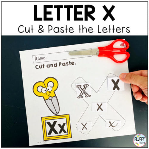4 Easy Letter X Worksheets Activities for Early Learners - FluffyTots