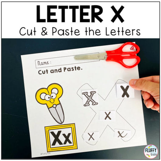 4 Easy Letter X Worksheets Activities for Early Learners - FluffyTots