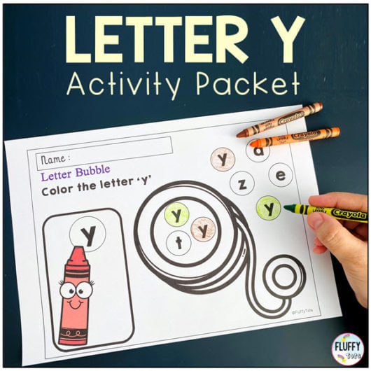 4 Easy Letter Y Worksheets Activities for Preschool and Kindergarten ...