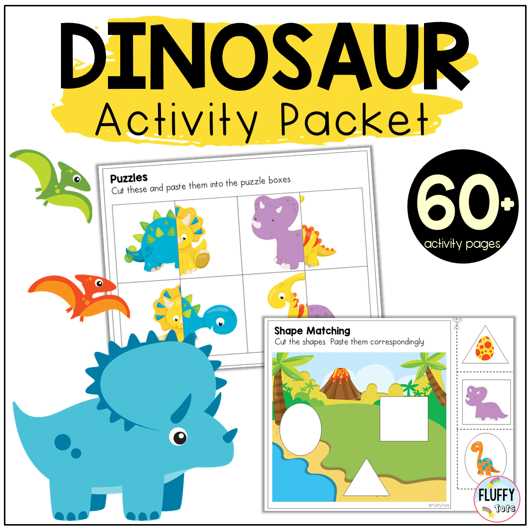 Dinosaur Printables for Preschool and Kindergarten: 60+ Fun Pages ...
