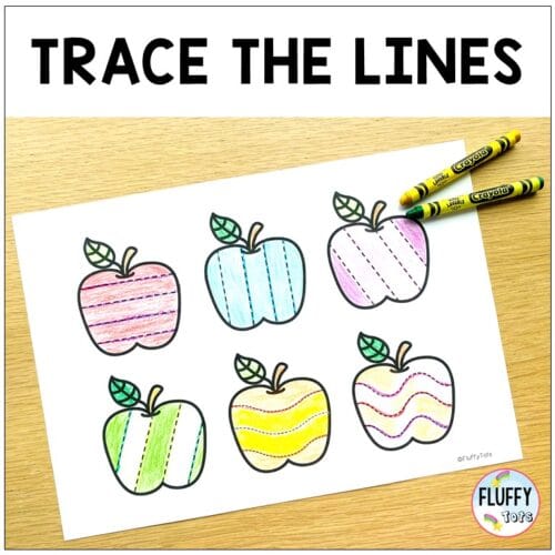 Easy Trace and Cut Preschool Activities - FluffyTots