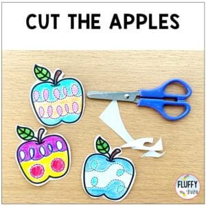 Easy Trace and Cut Preschool Activities - FluffyTots