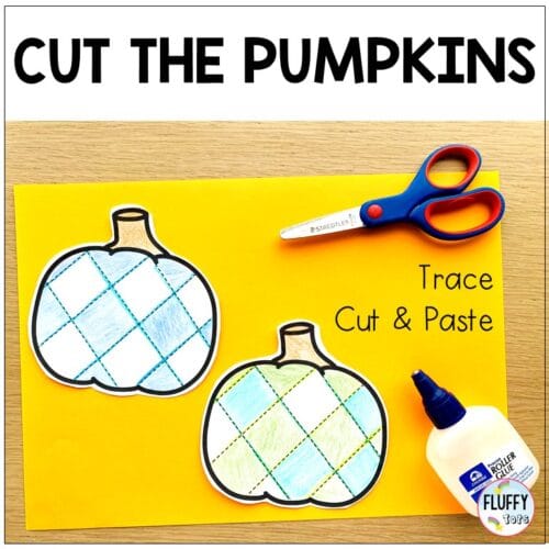 Easy Trace and Cut Preschool Activities - FluffyTots