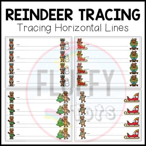 50+ Pages of Fun Christmas Tracing Horizontal Lines Prewriting ...