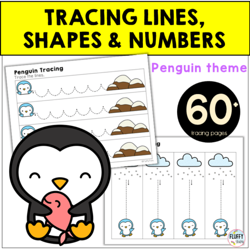 60+ Pages Crazy Fun Winter Penguin Pre-Writing Tracing Activities ...