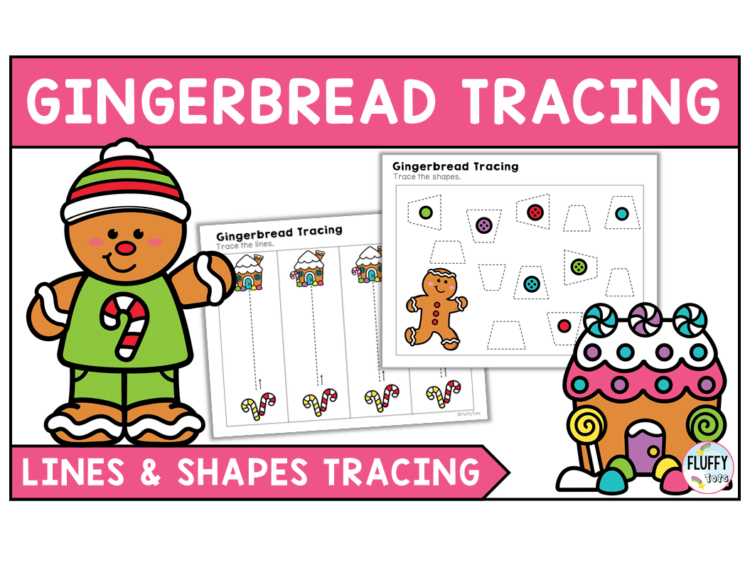 9 Free Gingerbread Printables for Preschool and Toddlers - FluffyTots