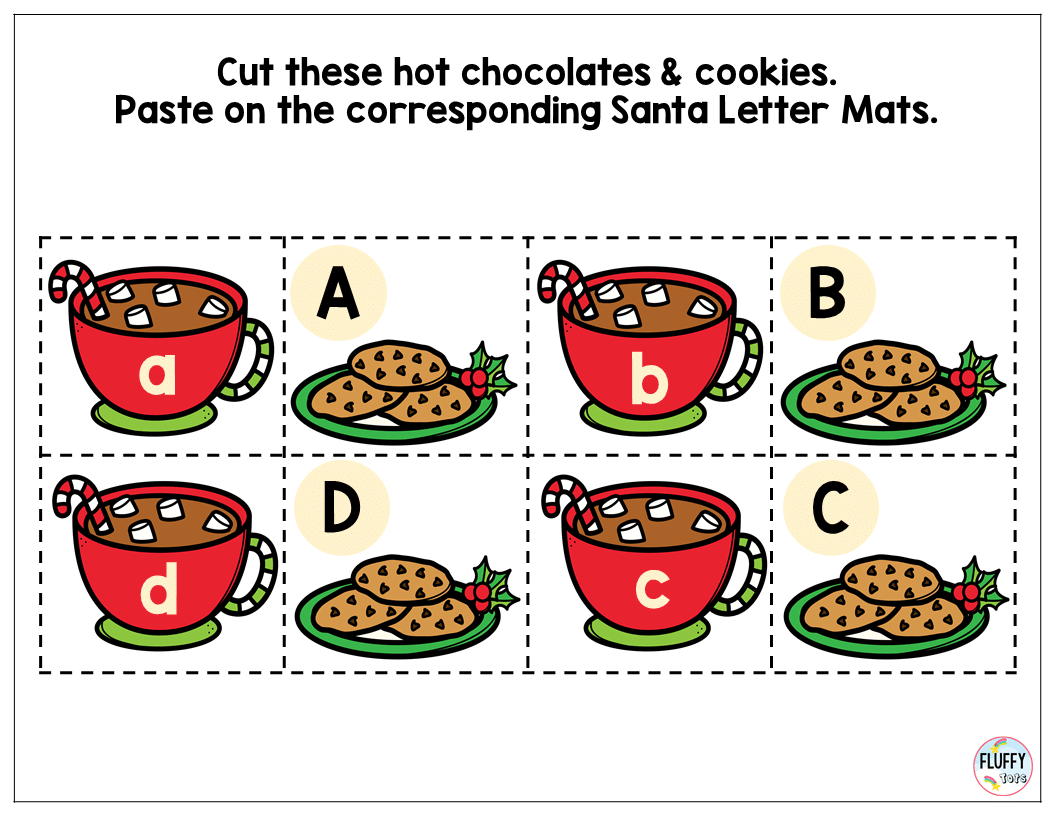 Christmas Letter Sorting : FREE 26 Letters - FluffyTots