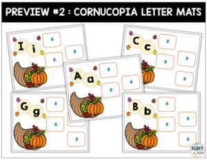 Easy Thanksgiving Letter Sorting Cut-and-Paste Letter Recognition ...