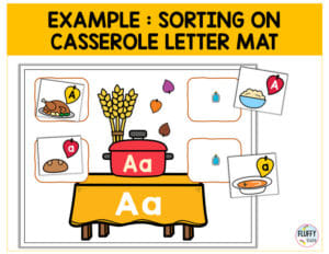 Easy Thanksgiving Letter Sorting Cut-and-Paste Letter Recognition ...