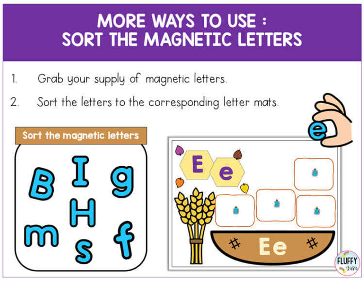 Easy Thanksgiving Letter Sorting Cut-and-Paste Letter Recognition ...