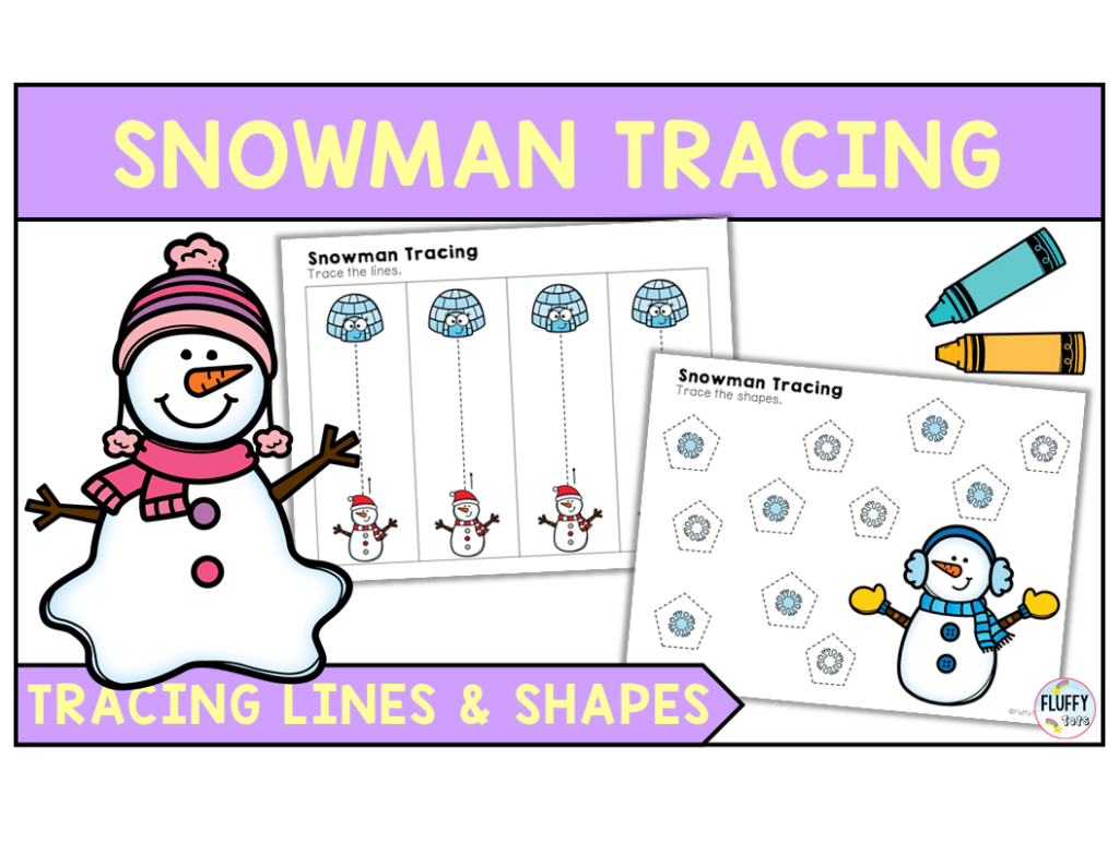 60+ Pages Exciting Snowman Tracing Worksheets - FluffyTots