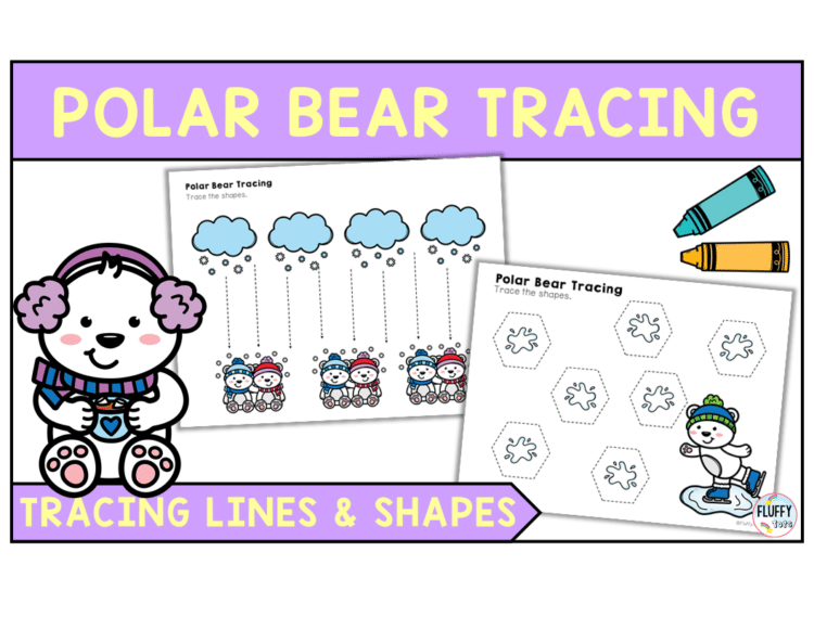 Easy to Use Polar Bear Tracing Activities for Preschool and Toddler ...