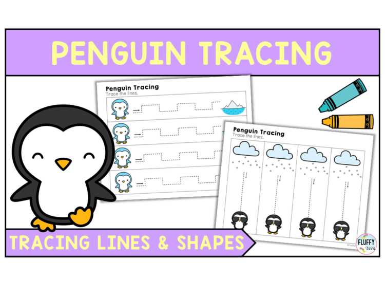 60+ Pages Crazy Fun Winter Penguin Pre-Writing Tracing Activities ...