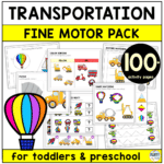 100+ Pages of Fun Transportation Activity Pack for Preschool and ...