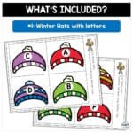 Fun Dress-Up Winter Letter Sorting for Literacy Activities - FluffyTots