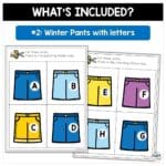 Fun Dress-Up Winter Letter Sorting for Literacy Activities - FluffyTots