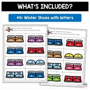 Fun Dress-Up Winter Letter Sorting for Literacy Activities - FluffyTots