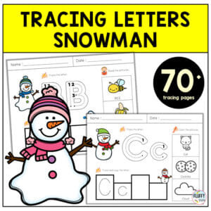 70+ Pages Fun Snowman Letter Tracing Worksheets - FluffyTots