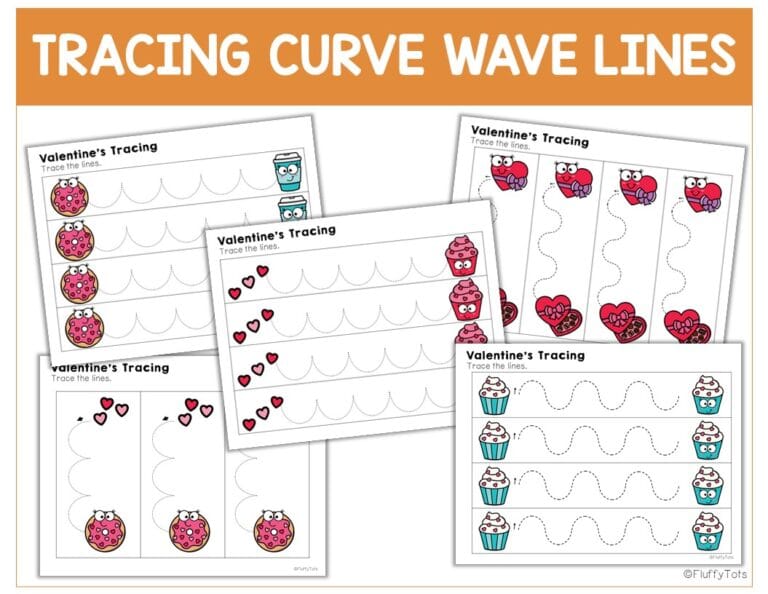 60+ Pages of Easy-to-Use Valentine's Day Tracing for Preschool Kids ...