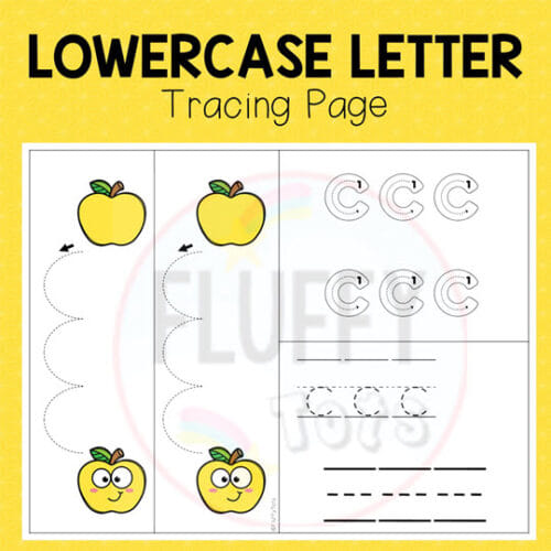 Easy Step-by-Step Tracing Letter Worksheets for Preschool - FluffyTots