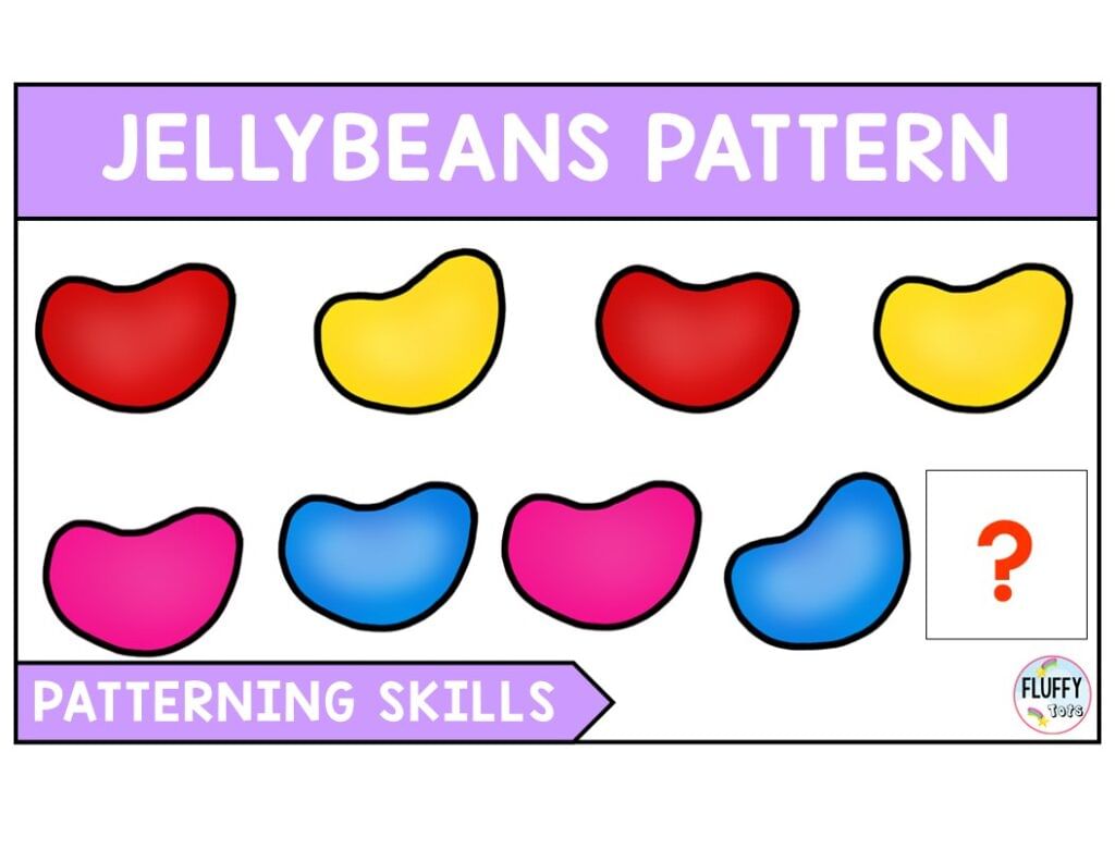 50+ Pages of Easy AB Patterns Worksheets Cut and Paste for Toddler and ...