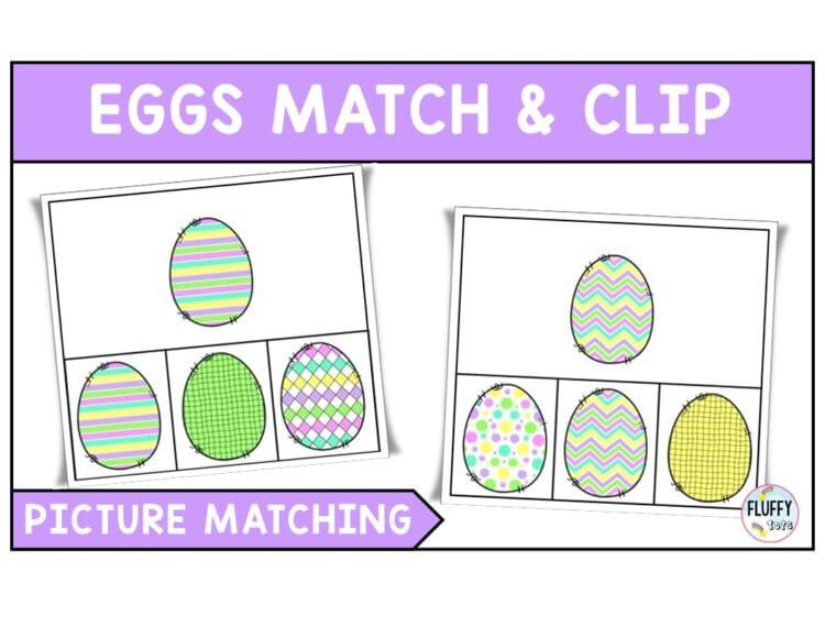 Easter Jellybeans Match and Clip Cards : FREE 12 Simple Clip Cards ...