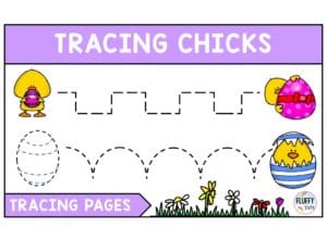 Easter Chicks Tracing : FREE 7 Fascinating Tracing Mat - FluffyTots