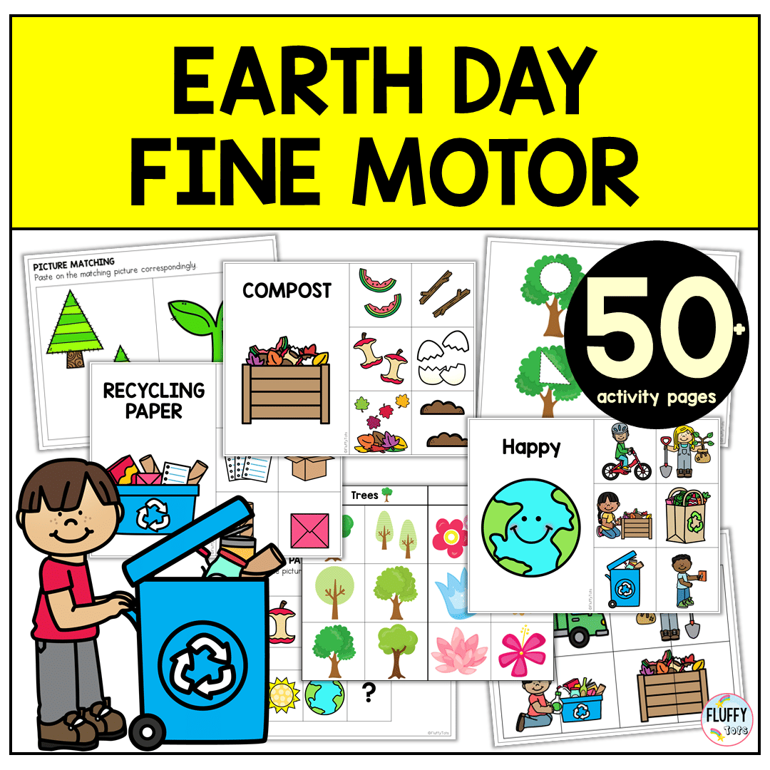 Earth Day Printables : 3R Activity for Kids - FluffyTots