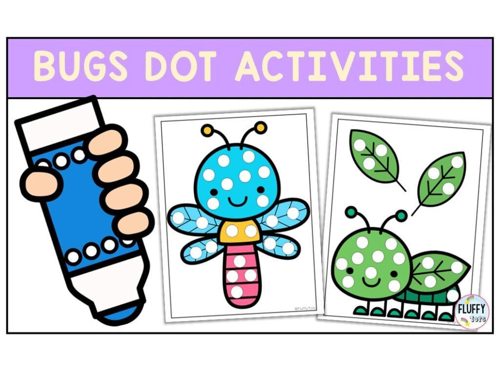 Quick 40+ Pages Bugs Dot Printables for Toddler and Preschool Kids ...