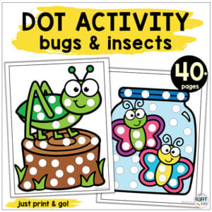 Quick 40+ Pages Bugs Dot Printables for Toddler and Preschool Kids ...