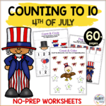 4th of July Count and Clip Cards :FREE 20 Exciting Clip Cards - FluffyTots