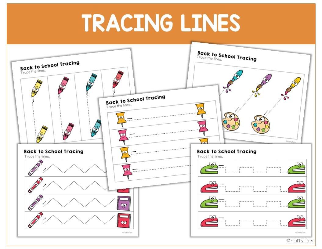 Easy Tracing Activities for Toddler and Preschool Kids Who Love to ...