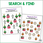 60+ Fun Pages of Christmas Math Preschool Activities - FluffyTots